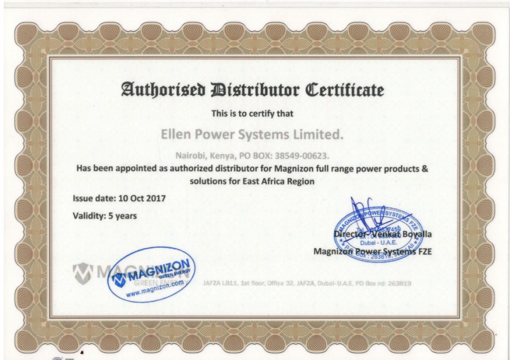 Certifications & Awards – Ellen Power Africa